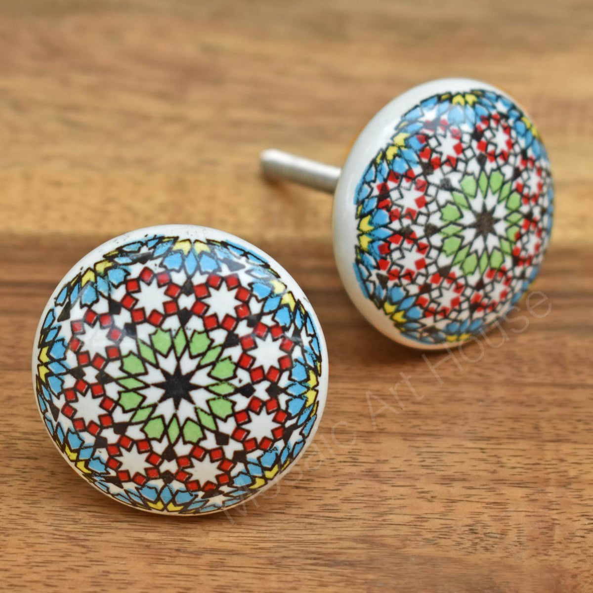 Mosaelle Floral Ceramic Cabinet Drawer Knob – Brook And Birch
